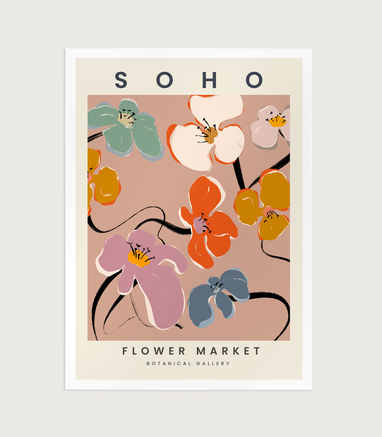 Soho Flower Market - thepostertribe.com