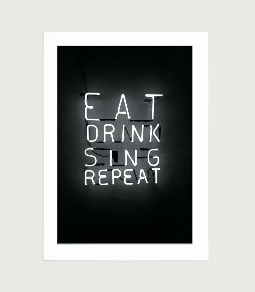Eat Drink Sing Repeat - thepostertribe.com